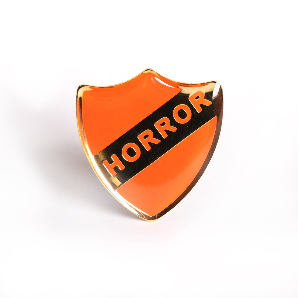 Horror - Enamel Title Badge – Fleur & Fable
